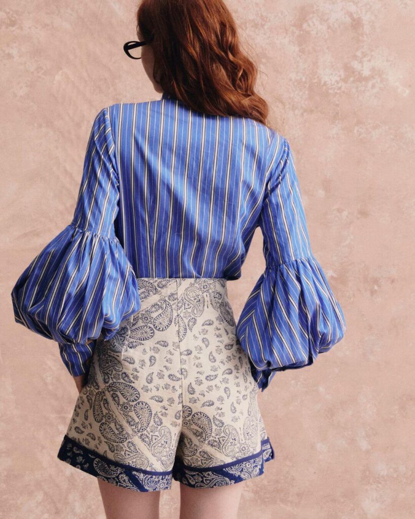 Bell blue stripes - Laganini Studio